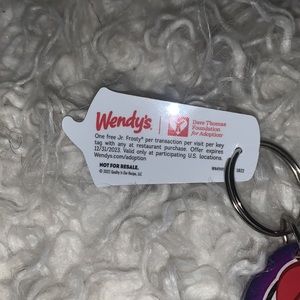 Other | Wendys Free Frosty With Purchase Keychain Souvenir For 223 ...